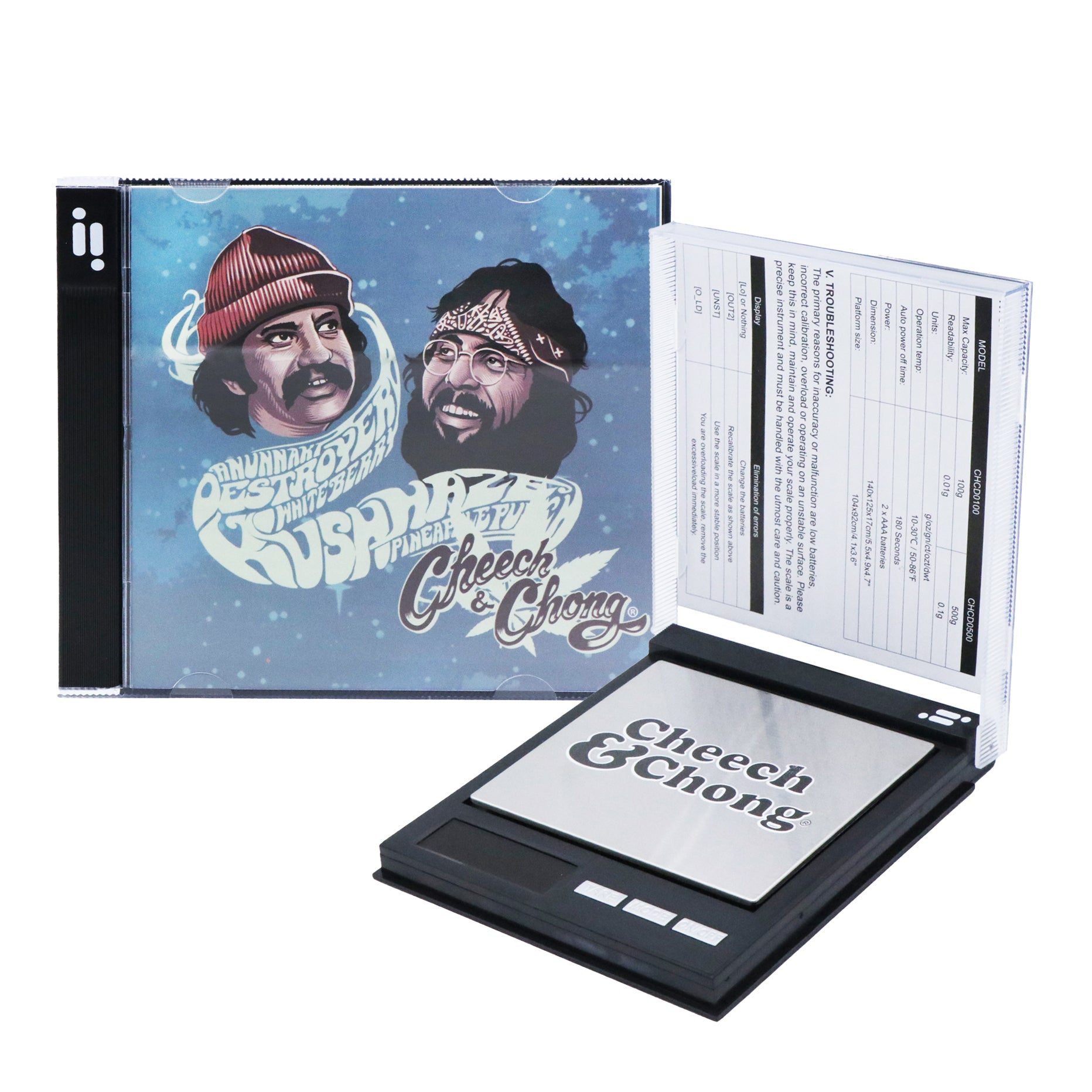 Cheech and Chong CD, Licensed Digital Pocket Scale, 500gx 0.1g ...
