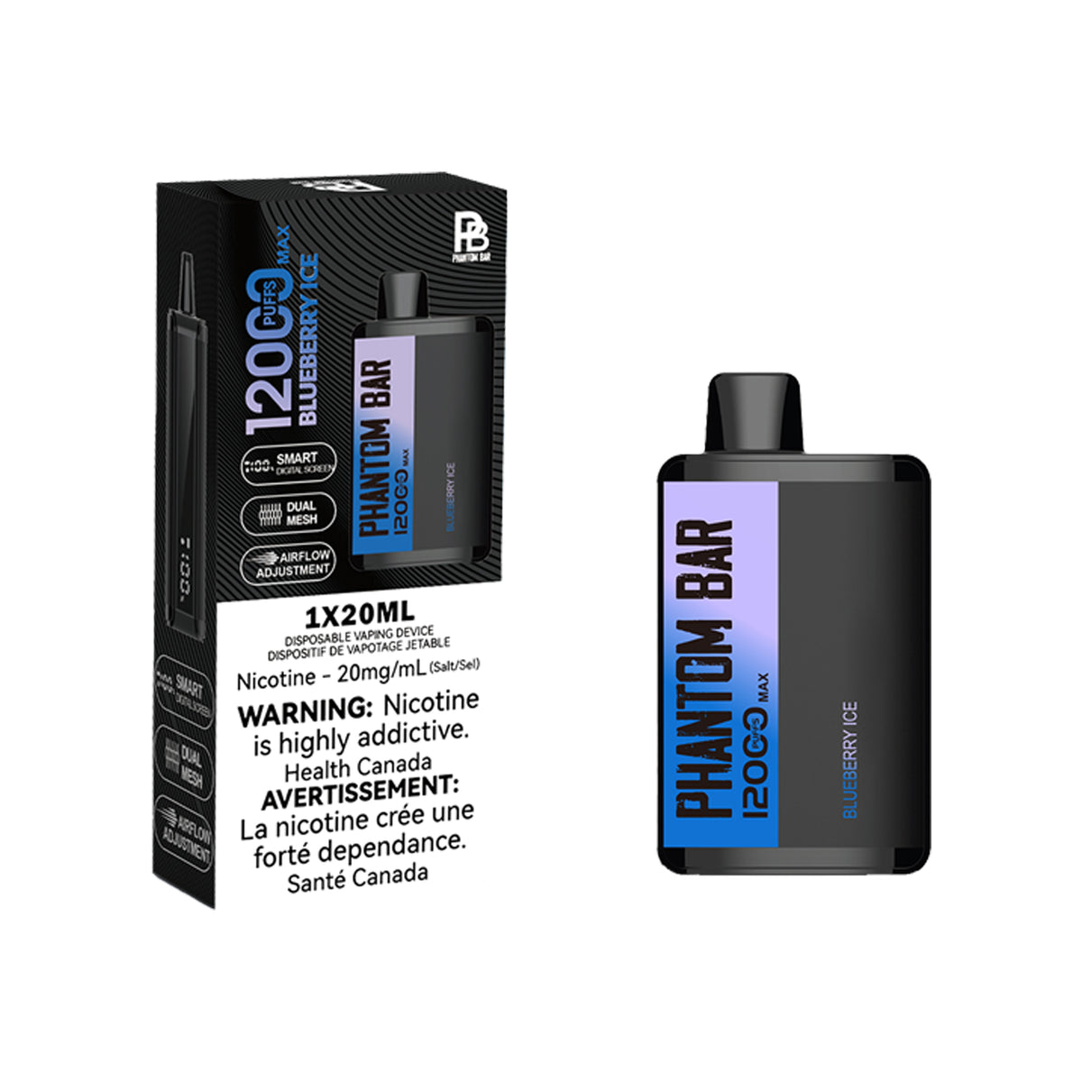 Phantom Bar 12000 Disposable - Blueberry Ice – Infyniti Scales
