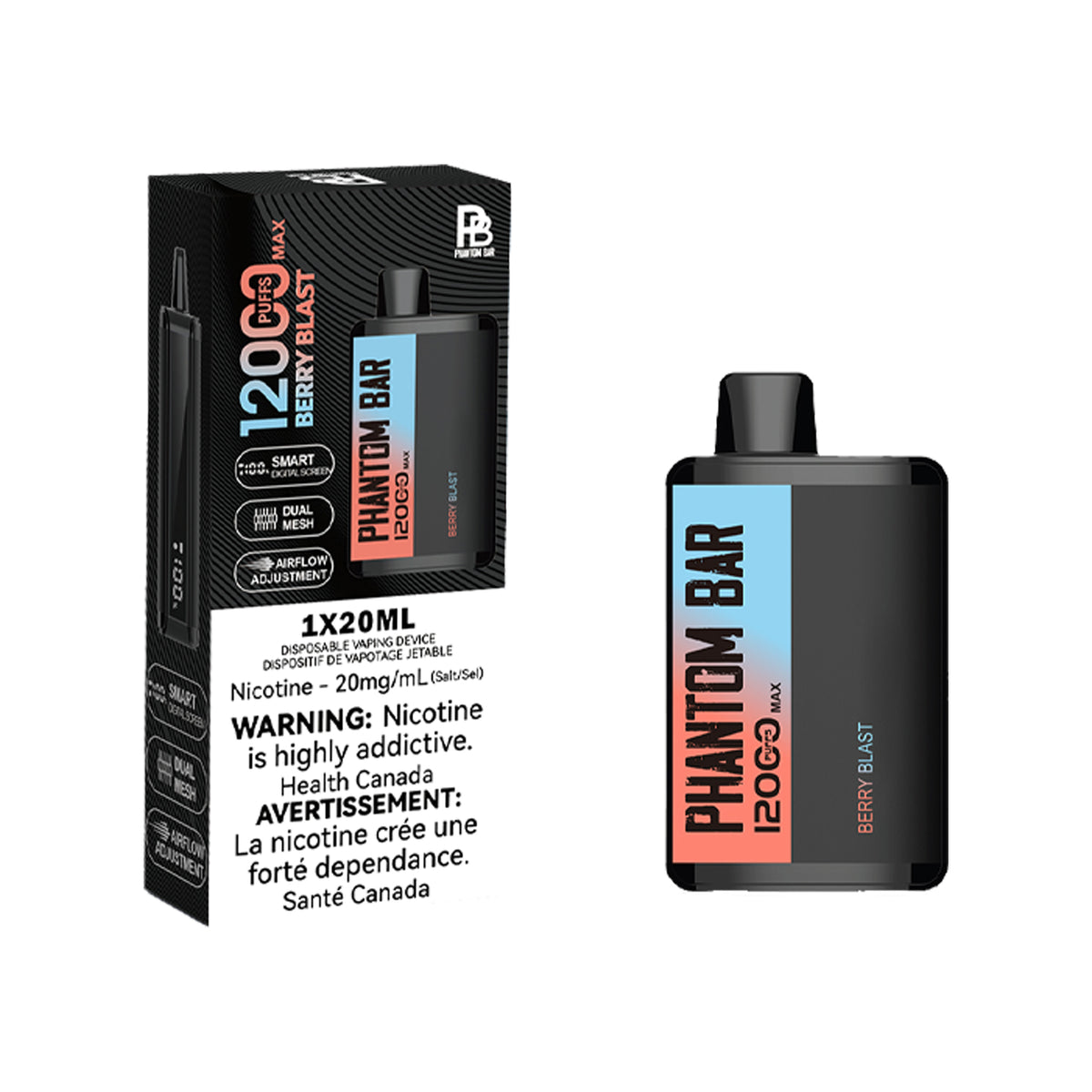 Phantom Bar 12000 Disposable - Berry Blast – Infyniti Scales
