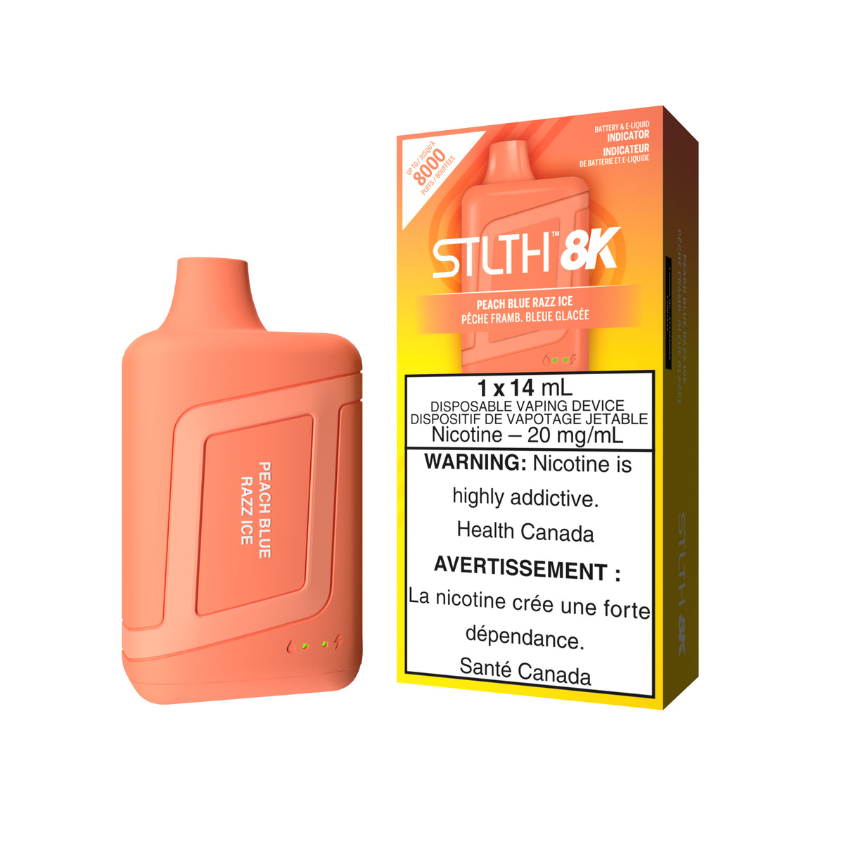 STLTH 8K Disposables - Peach Blue Razz – Infyniti Scales